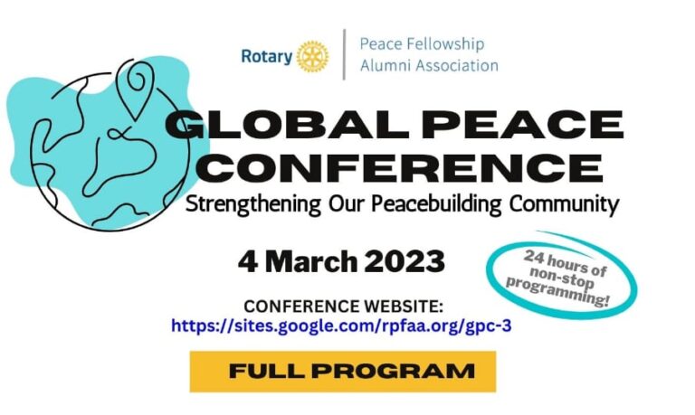 Rotary Peace Fellowship Alumni Association – Build Peace | Make Peace ...